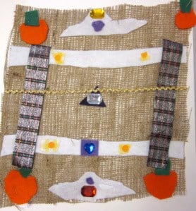 Burlap and Felt Quilt Squares - 1st grade