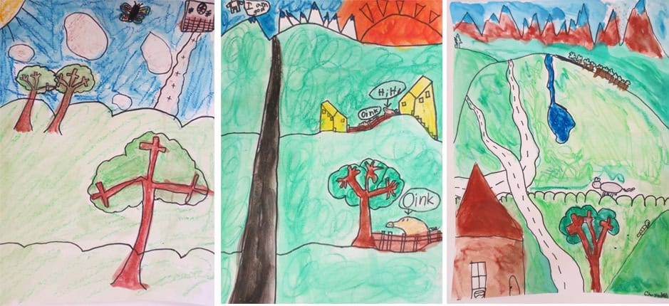 Showing Depth In Landscapes 2nd Grade Drawing Project Art Is Basic