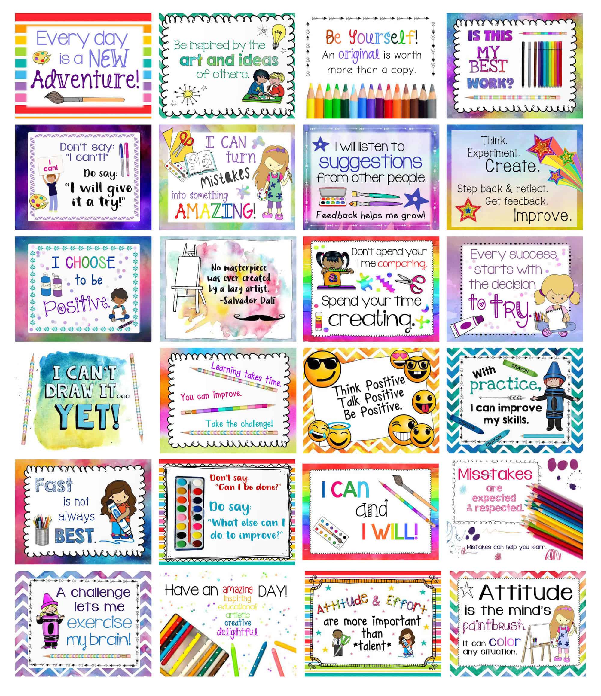 Positive Attitude Poster