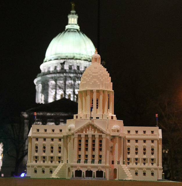 Lego Capitol Building at Madison Children's Museum