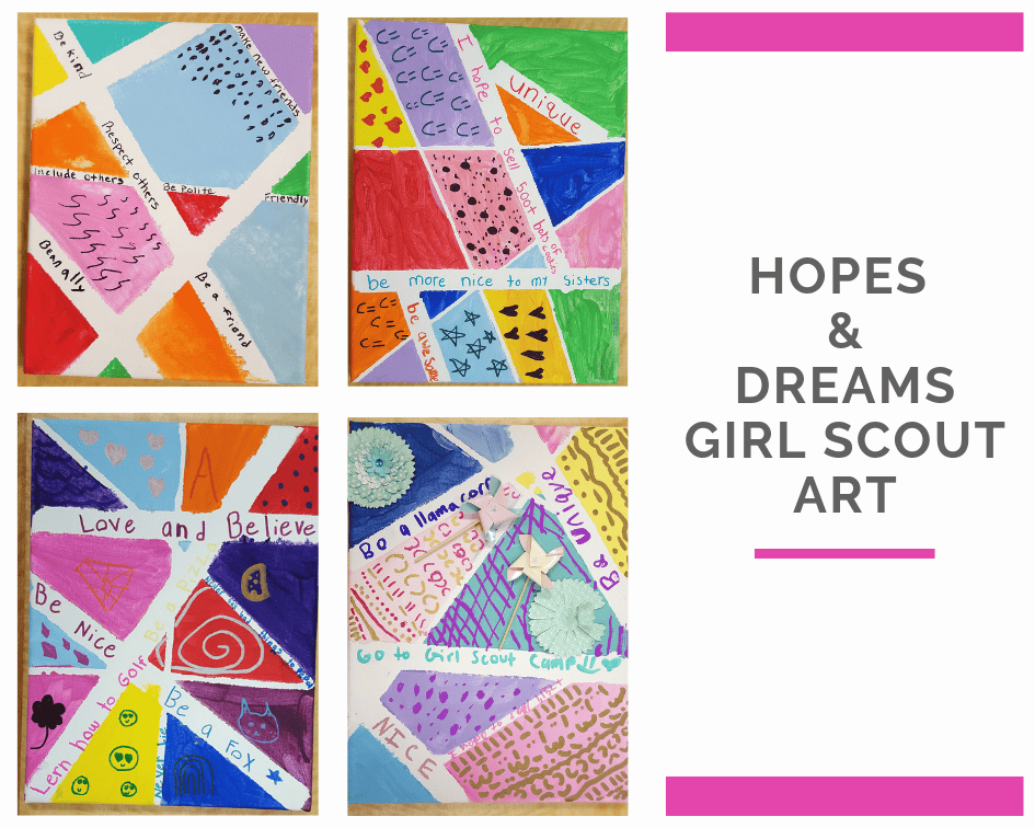 Hopes and Goals Girl Scout Art Project