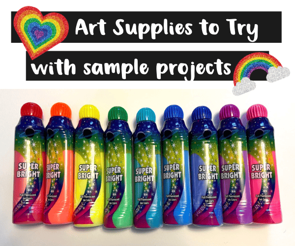 Fun Art Supplies for Kids with Art Projects to Try!